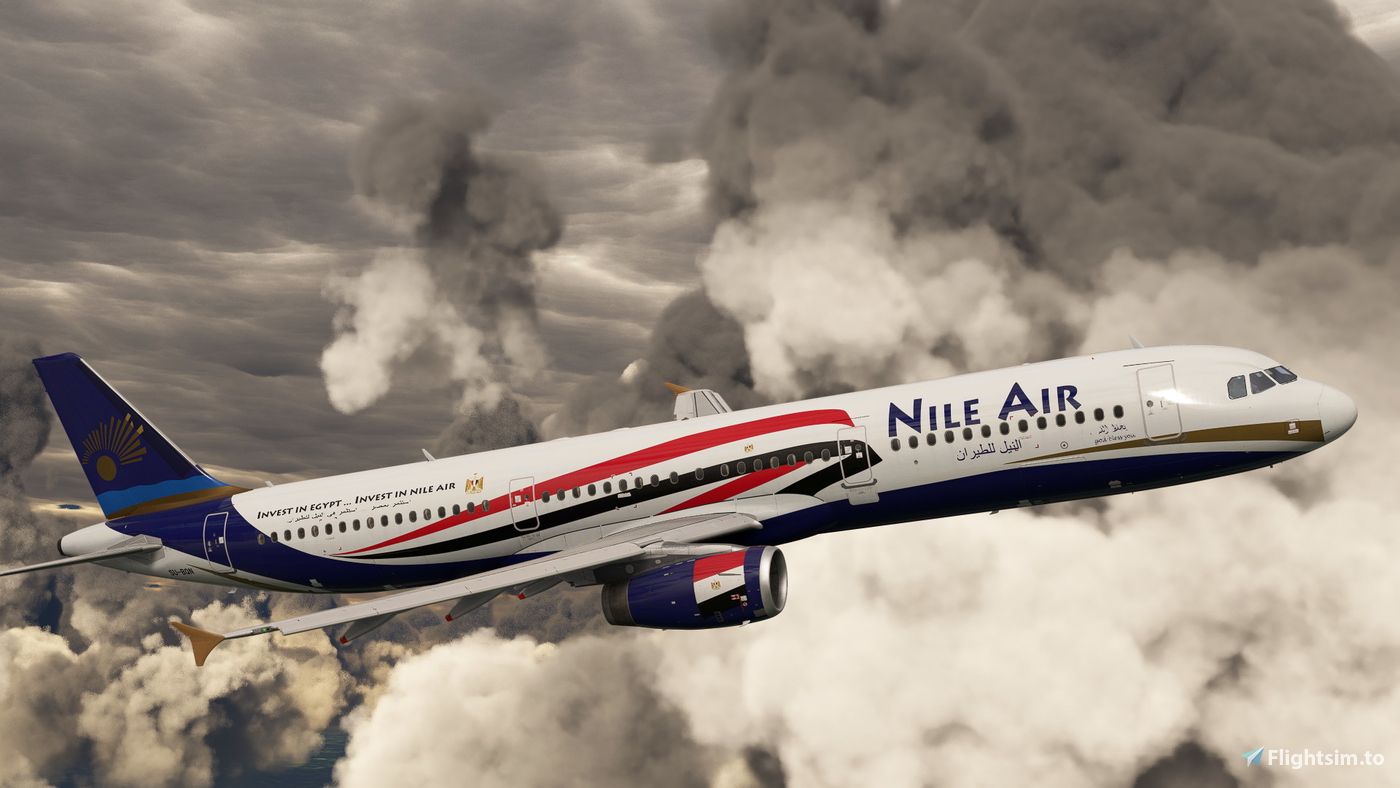 Nile Air A321 SU-BQN IAE + Cabin (8K+4K)| Fenix A321 for Microsoft ...