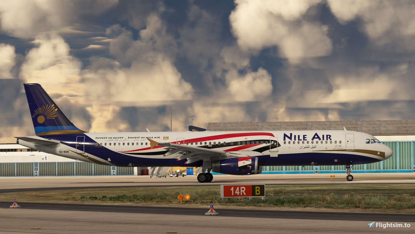 Nile Air A321 SU-BQN IAE + Cabin (8K+4K)| Fenix A321 for Microsoft ...