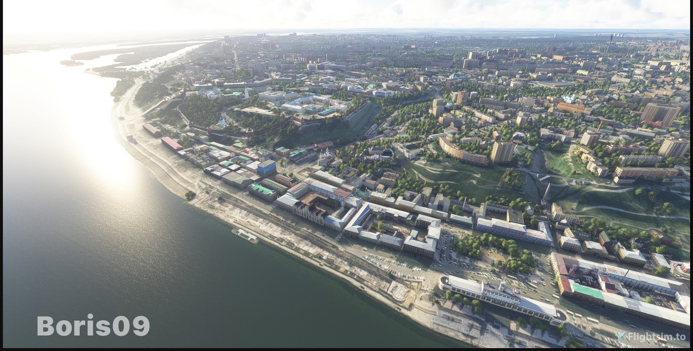 Nizhny Novgorod Landmarks 2024 для Microsoft Flight Simulator | MSFS
