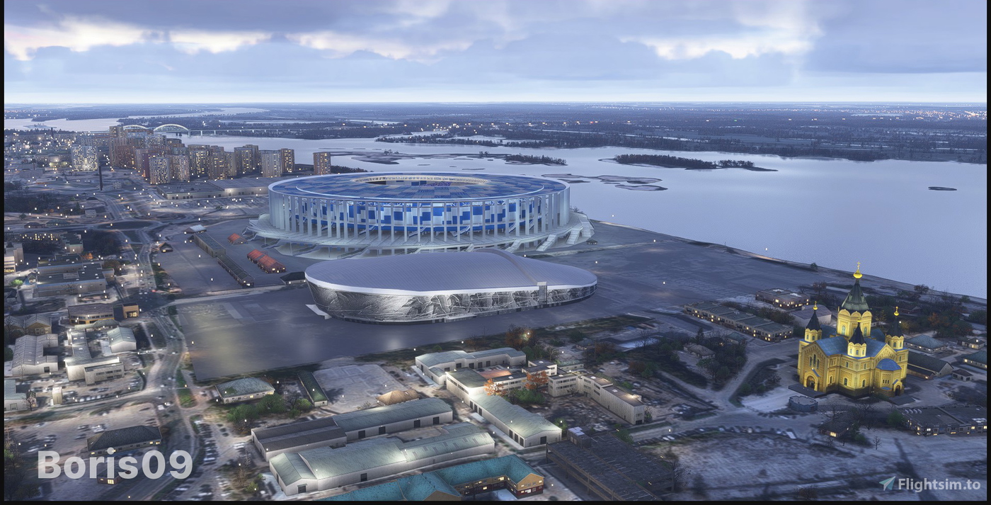 Nizhny Novgorod Landmarks 2024 для Microsoft Flight Simulator | MSFS