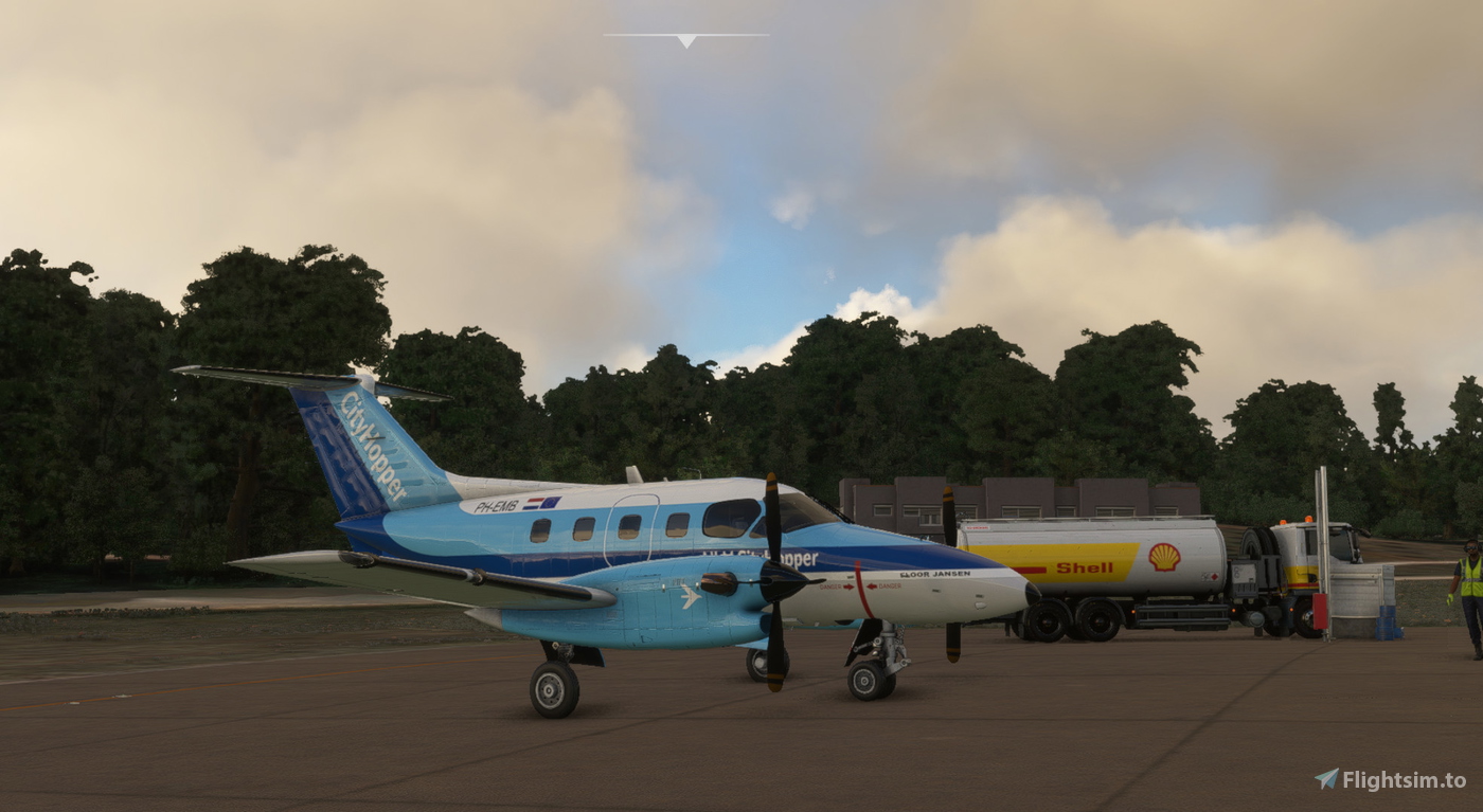 NLM CityHopper livery for Embraer EMB-121 Xingu for Microsoft Flight Simulator | MSFS