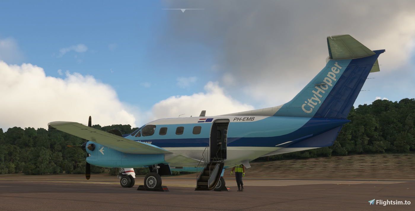 NLM CityHopper livery for Embraer EMB-121 Xingu for Microsoft Flight ...