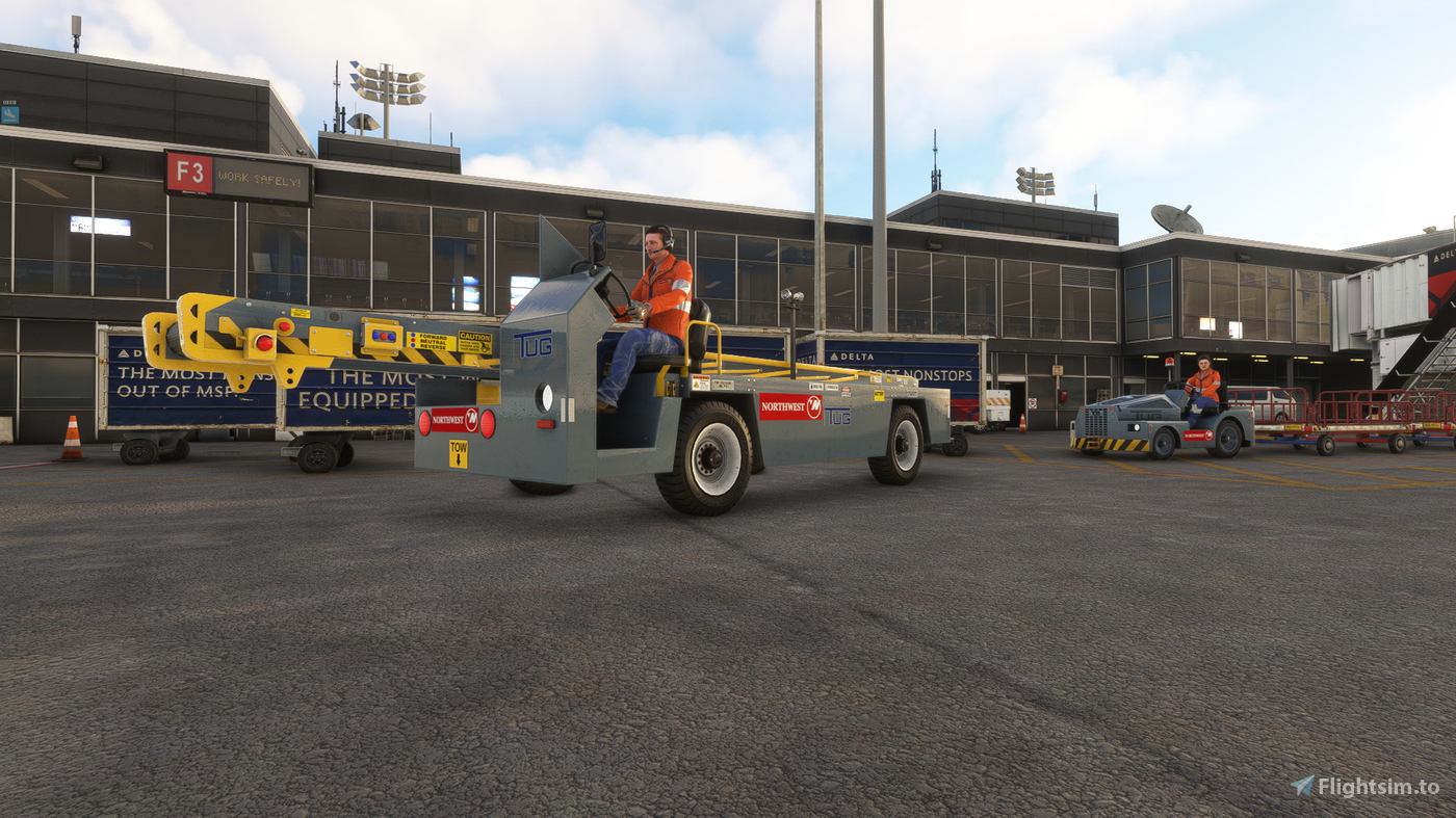 Northwest Airlines GSX Handling Equipment Textures for Microsoft Flight ...