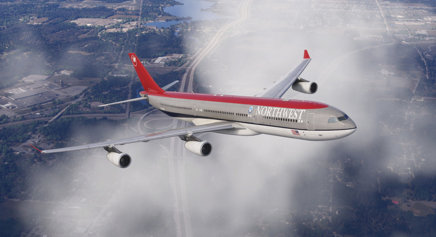 Northwest (Fictional - N340NW) - iniBuilds A340-300 dla Microsoft ...