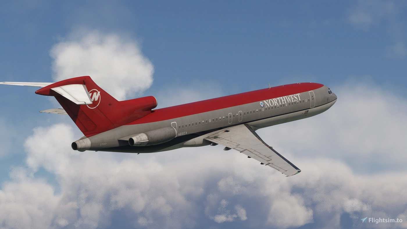 Northwest (N816EA) - FlightSim Studio B727 Freighter for Microsoft ...