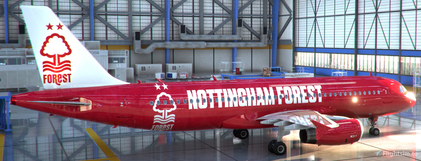 Nottingham Forest Livery for Microsoft Flight Simulator | MSFS