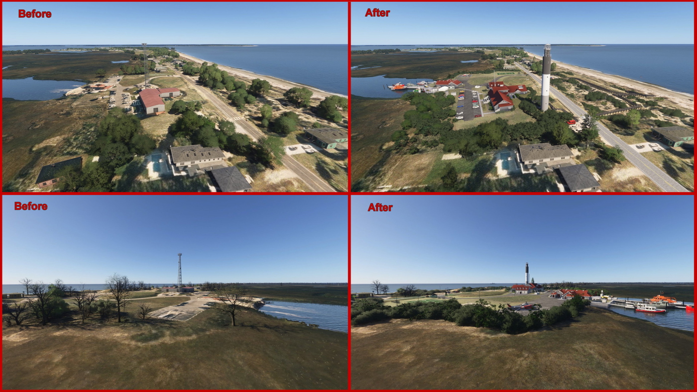Oak Island Lighthouse & Coast Guard Station für Microsoft Flight ...