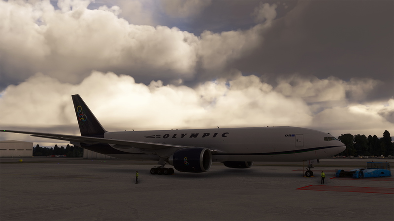 Olympic Air Cargo PMDG B777F for Microsoft Flight Simulator | MSFS