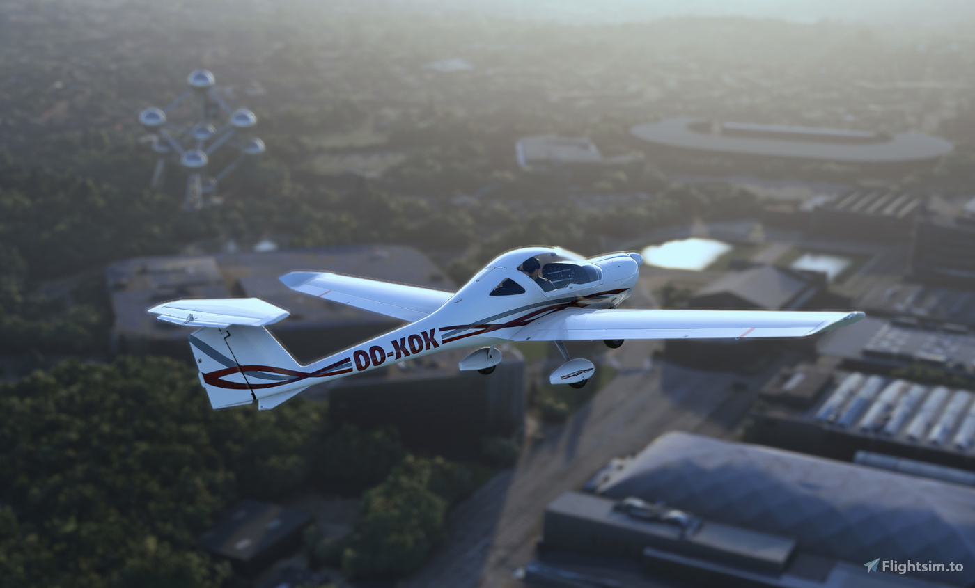 OO-KOK Livery Asobo DV20 for Microsoft Flight Simulator | MSFS