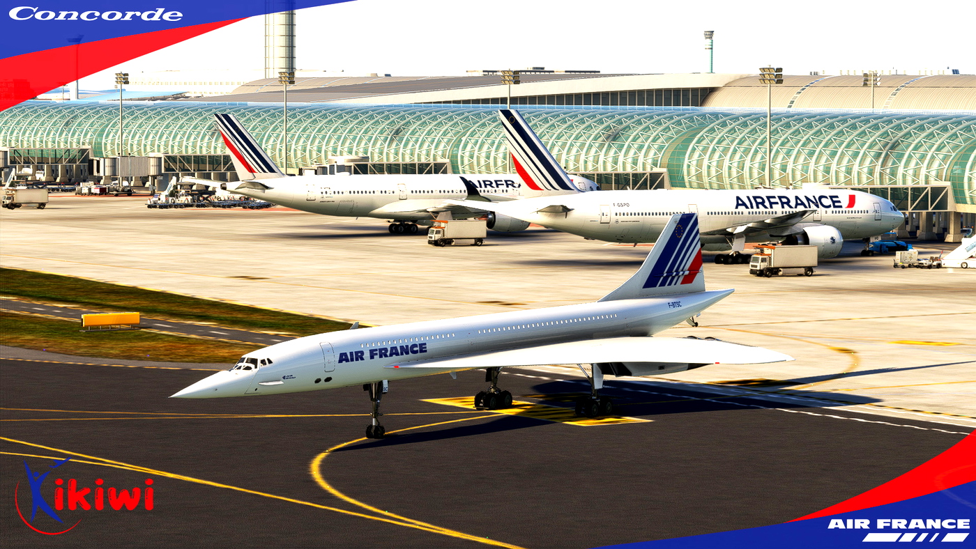 [PACK] DC Designs Concorde Air France Fleet, 1990 Liveries & F-BVFD ...