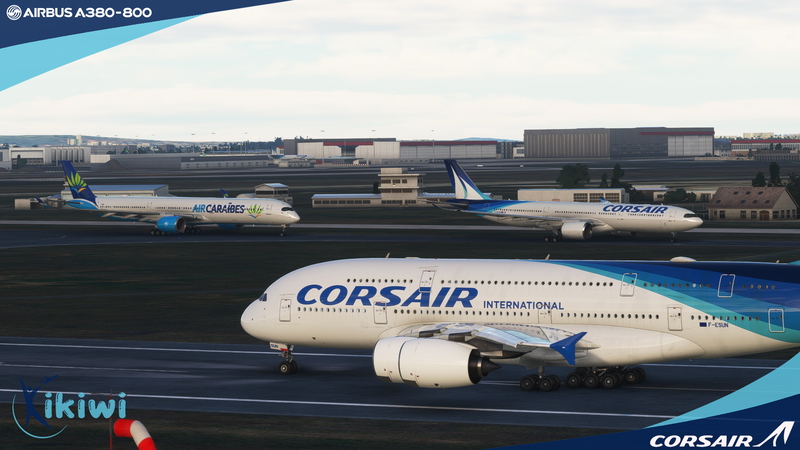 [PACK] FlyByWire A380-800 Corsair International 2012, 2020 & 2021 Liveries 4K & 8K for Microsoft ...