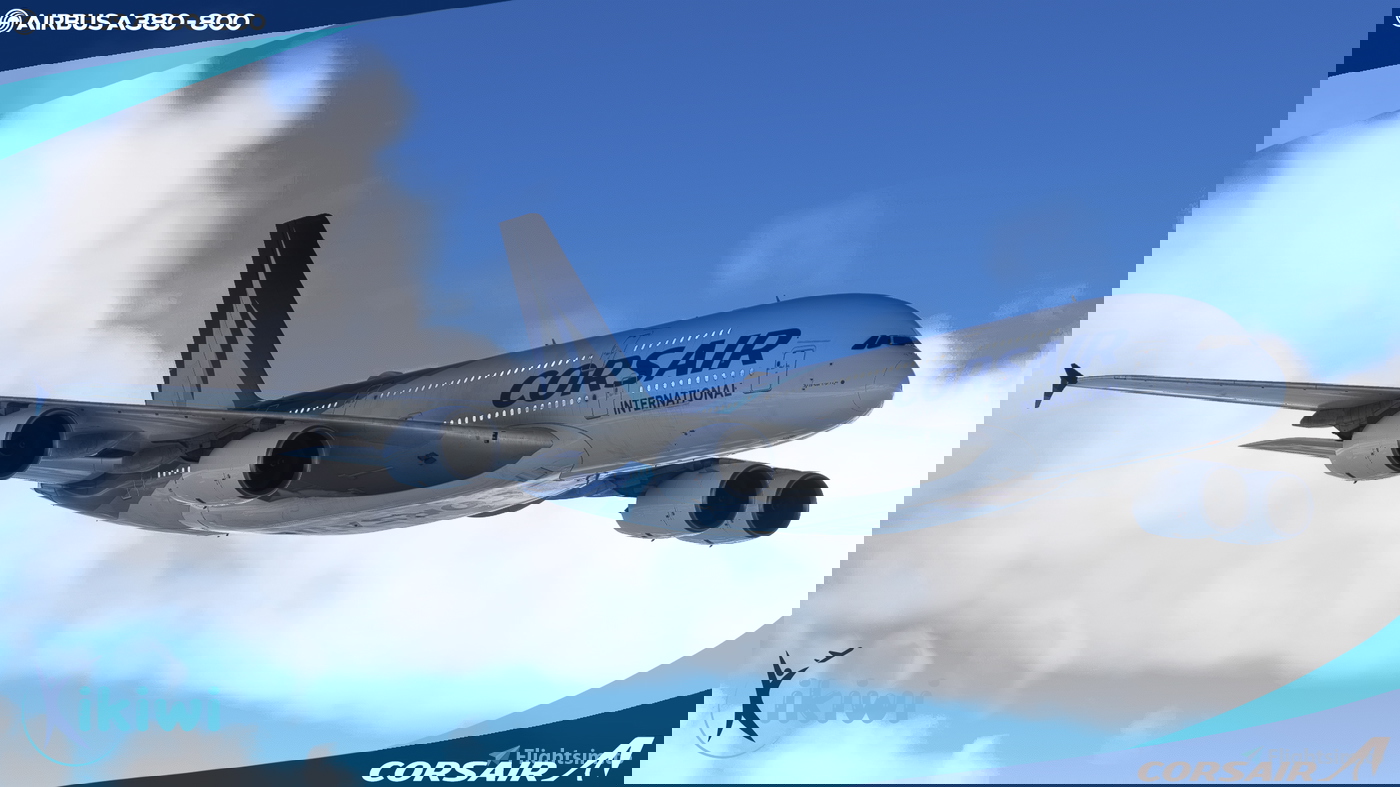 [PACK] FlyByWire A380-800 Corsair International 2012, 2020 & 2021 Liveries 4K & 8K for Microsoft ...