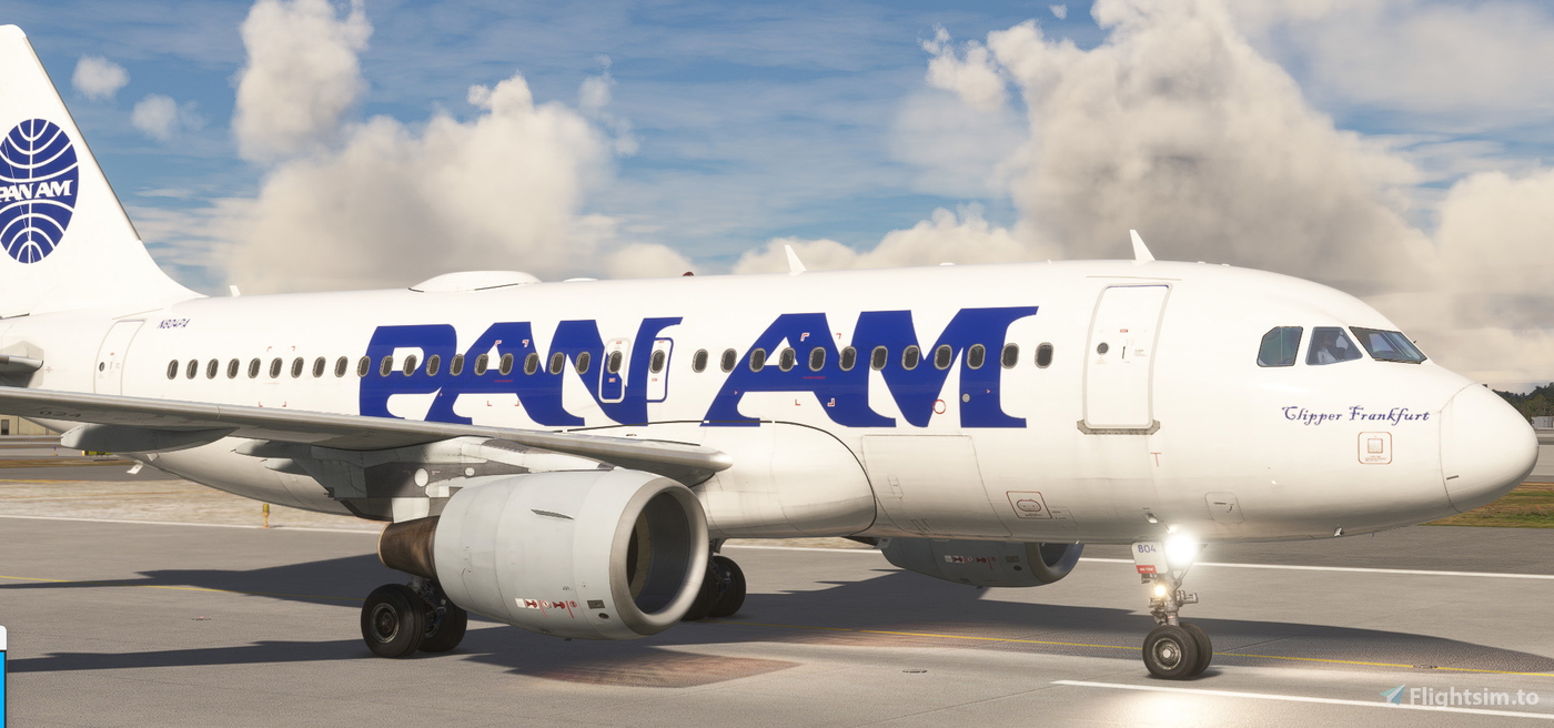 PAN AM - A319 CFM SL - 1996 - N804PA - 8K - [FICTIONAL] [REQUEST] para Microsoft Flight ...
