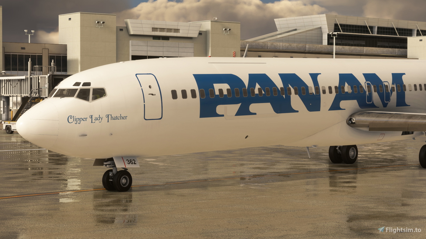 Pan Am ("Clipper Lady Thatcher" N362PA) 2004 | FlightSim Studio B727 ...