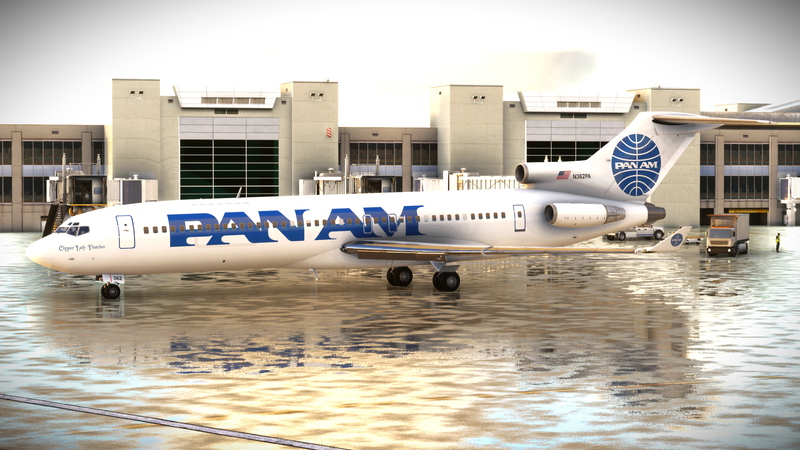 Pan Am ("Clipper Lady Thatcher" N362PA) 2004 | FlightSim Studio B727 ...