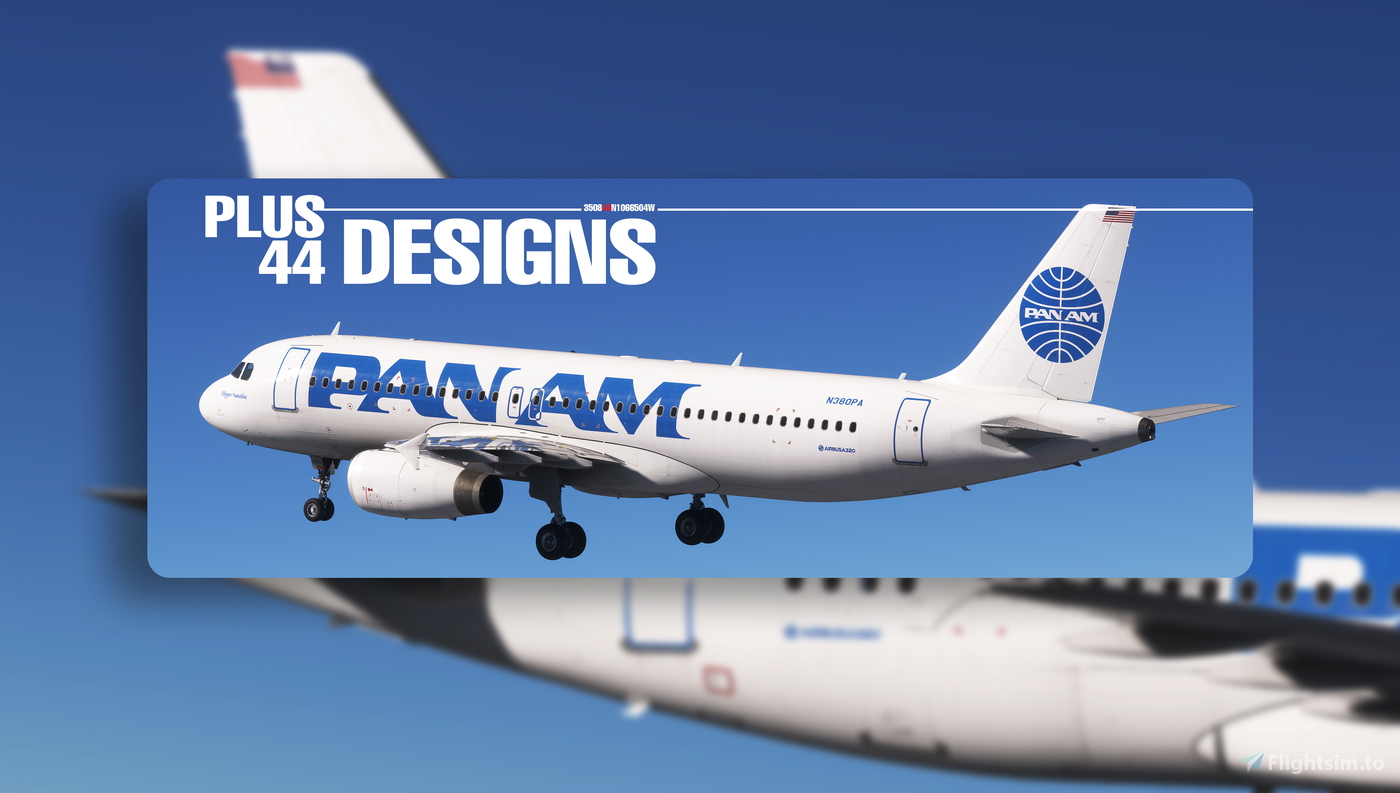Pan Am (N380PA) Fenix A320 - 8K for Microsoft Flight Simulator | MSFS
