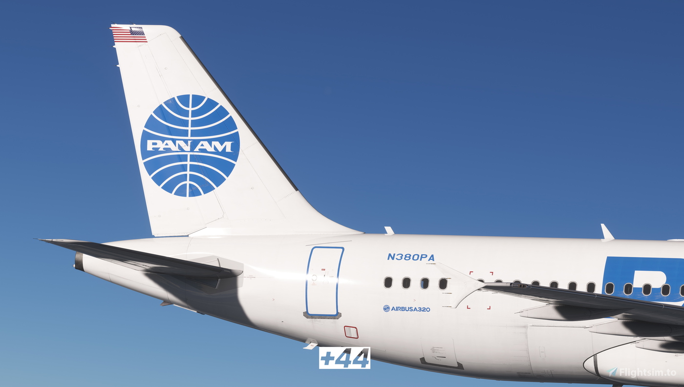 Pan Am (N380PA) Fenix A320 - 8K for Microsoft Flight Simulator | MSFS