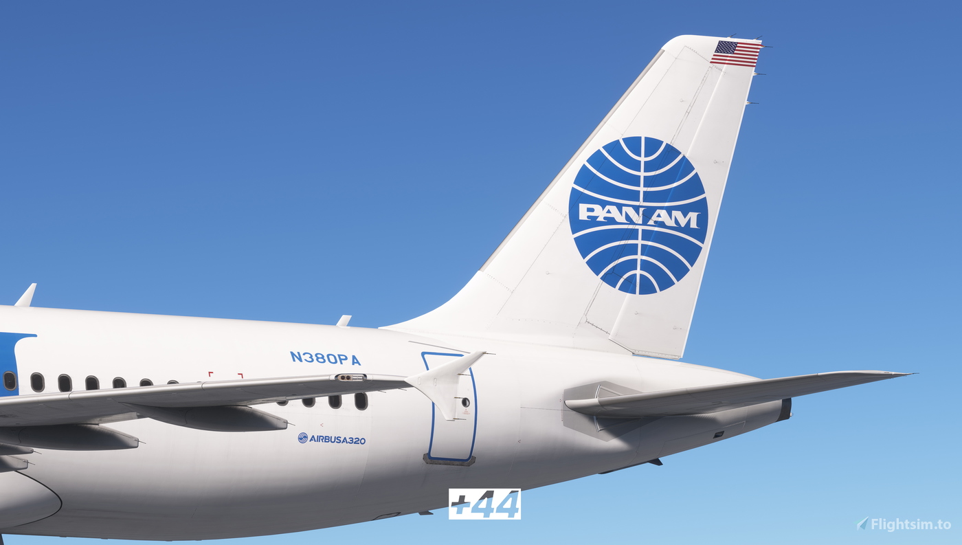 Pan Am (N380PA) Fenix A320 - 8K for Microsoft Flight Simulator | MSFS