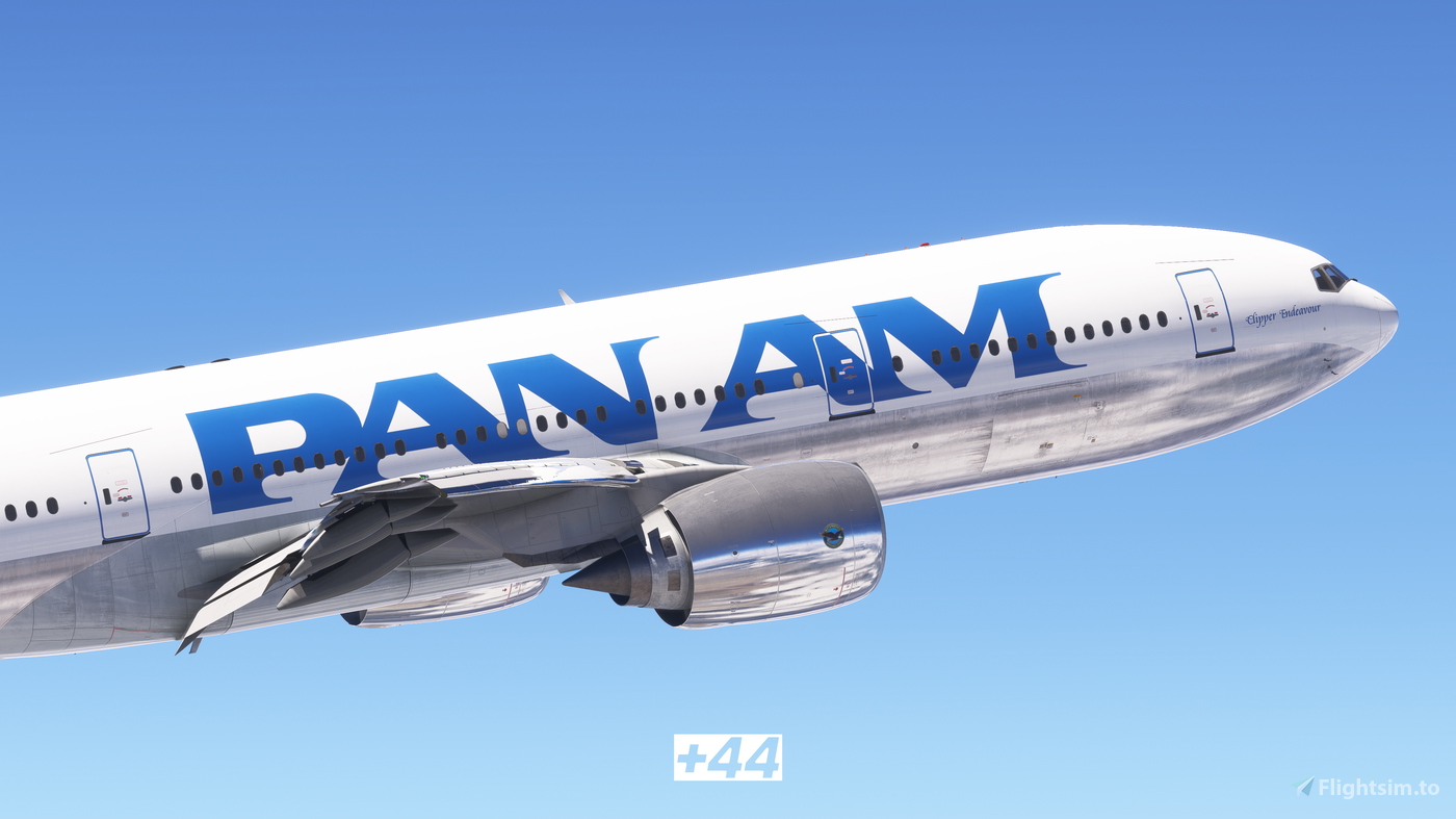 Pan Am [Pack] PMDG 777-200ER - 8K for Microsoft Flight Simulator | MSFS