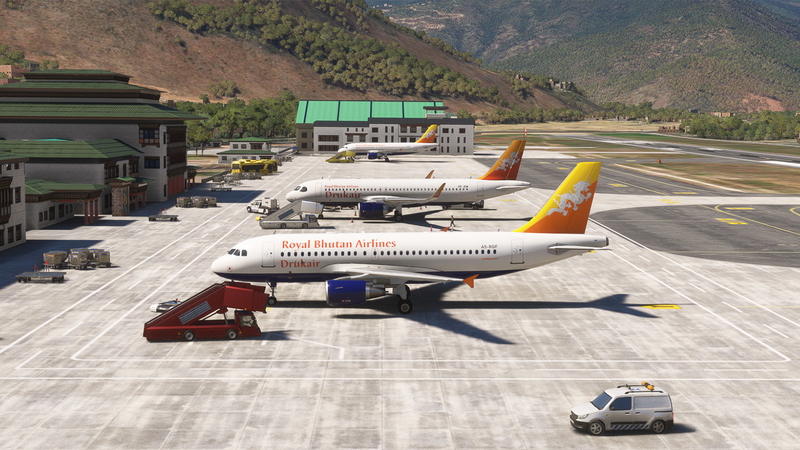 Paro Airport (VQPR) Remake and Nearby Landmarks for Microsoft Flight ...