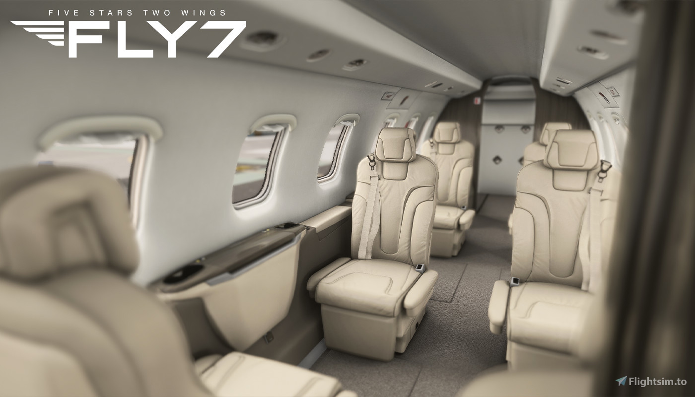 PC-24 - Official Fly7 Executive Aviation - Livery package para Microsoft Flight Simulator | MSFS