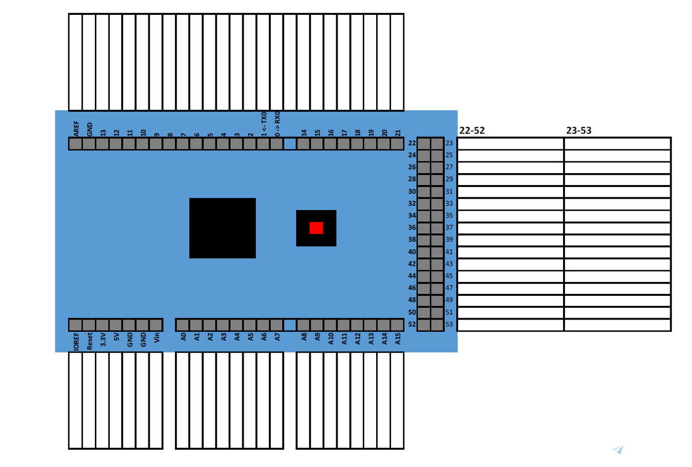 PDF-Plan for Arduino Mega 2560 für Microsoft Flight Simulator | MSFS