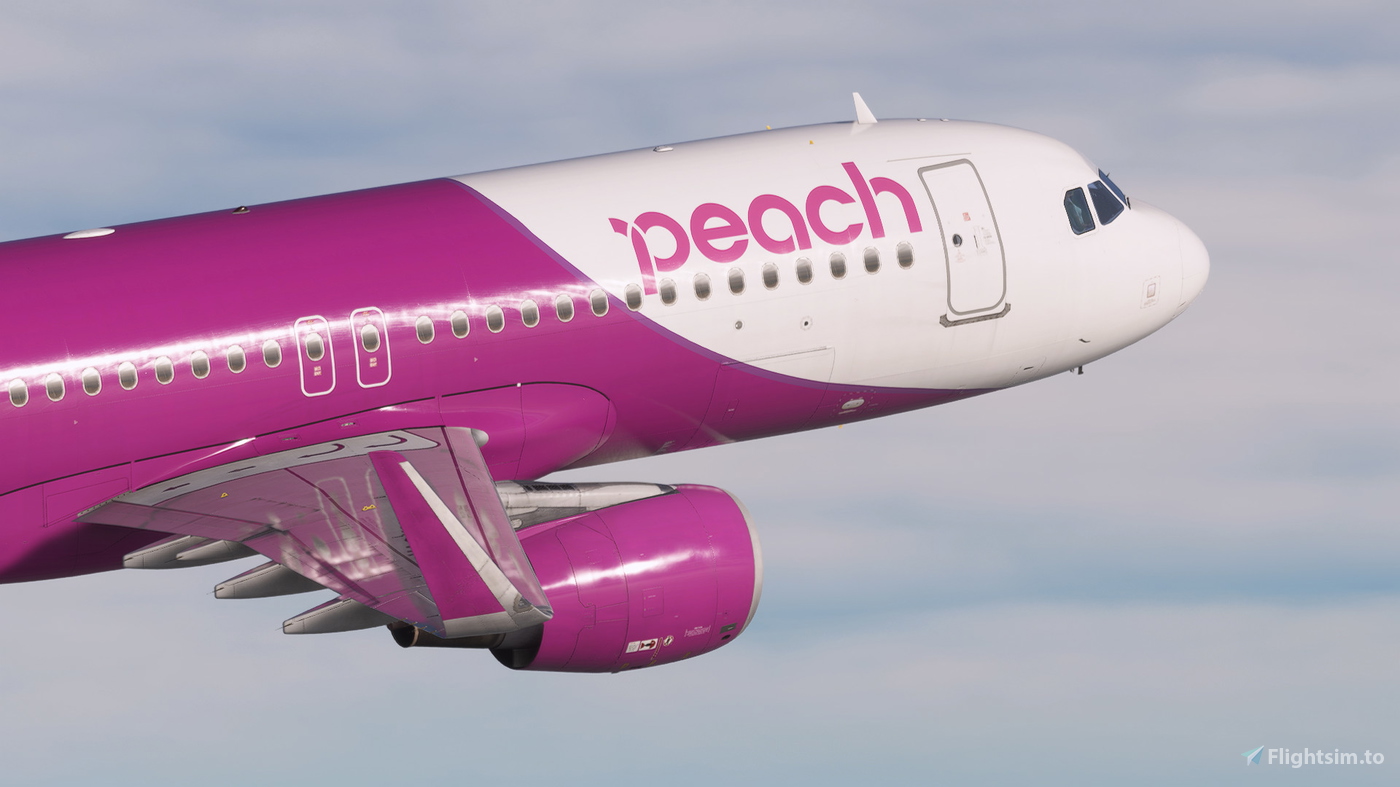 Peach (SL Pack) - Fenix A320 for Microsoft Flight Simulator | MSFS