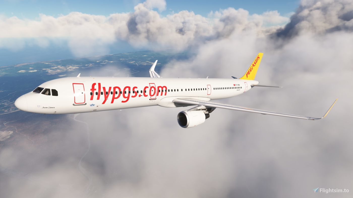 Pegasus Airlines A321-SLceo TC-RBA for Microsoft Flight Simulator | MSFS