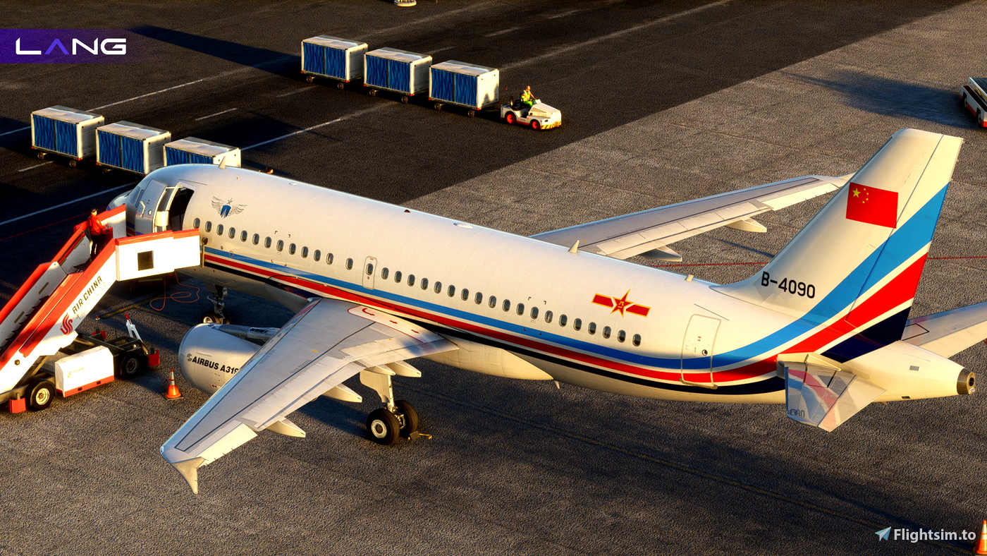 People's Liberation Army Air Force B-4090 8K With Cabin 8K Fenix A319 ...