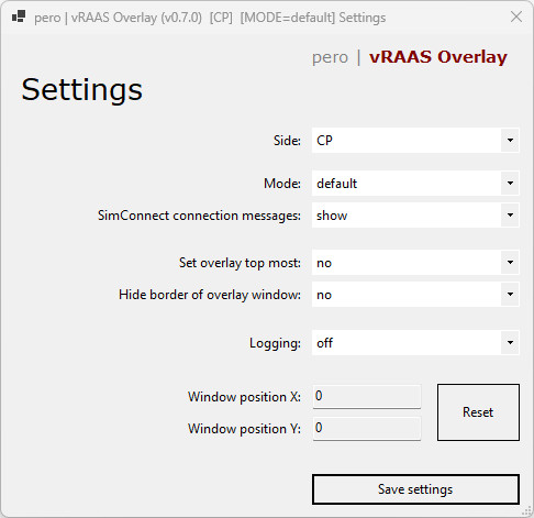 pero vRAAS Overlay für Microsoft Flight Simulator | MSFS