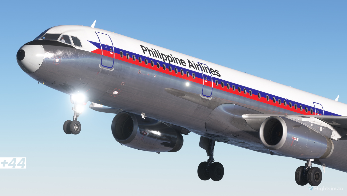 Philippine Airlines PAL (RP-C9907) Fenix A321 - 8K [WORN OUT] for Microsoft Flight Simulator | MSFS