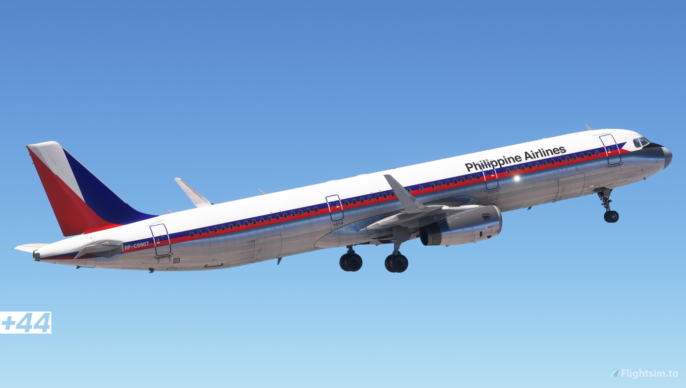 Philippine Airlines PAL (RP-C9907) Fenix A321 - 8K [WORN OUT] for Microsoft Flight Simulator | MSFS