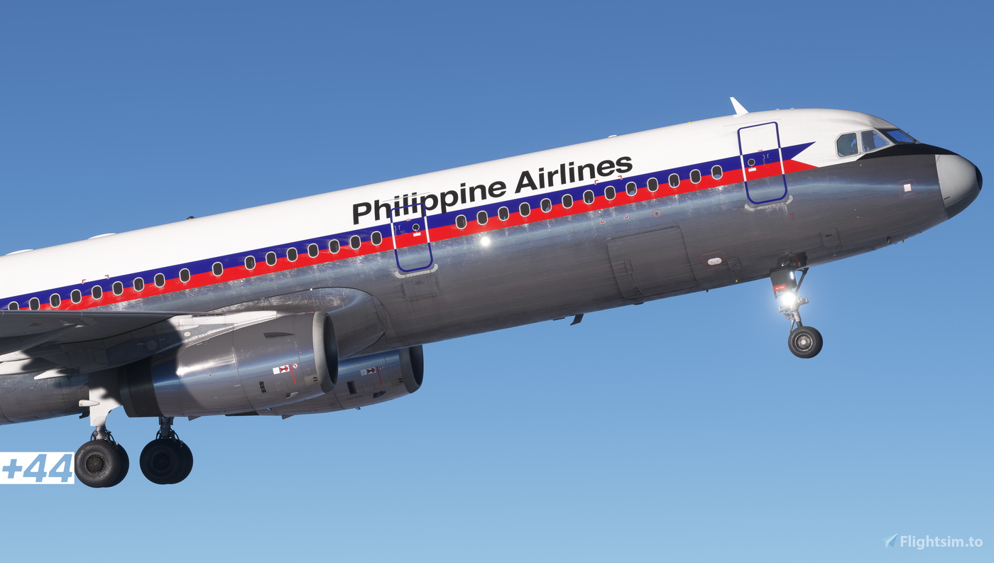 Philippine Airlines PAL (RP-C9907) Fenix A321 - 8K [WORN OUT] のために Microsoft Flight Simulator | MSFS