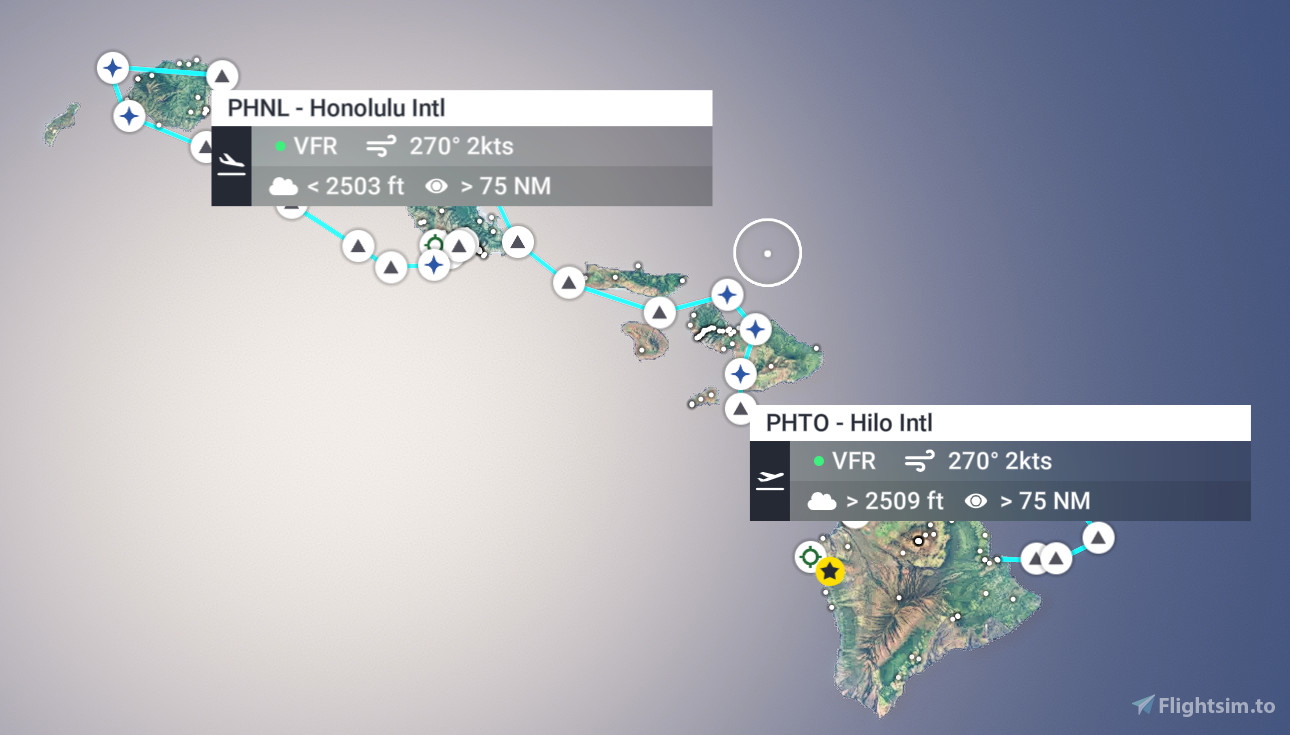 PHTO - PHNL Hawai'i Sightseeing Flight Plan for Microsoft Flight ...