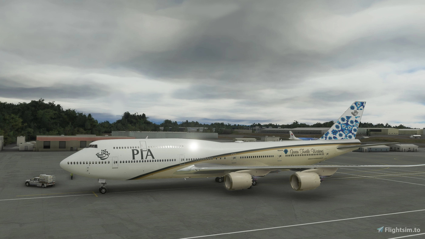 PIA Boeing 747-8 - "Karachi - Green Turtle Waters" Livery - AP-BFX [4K ...