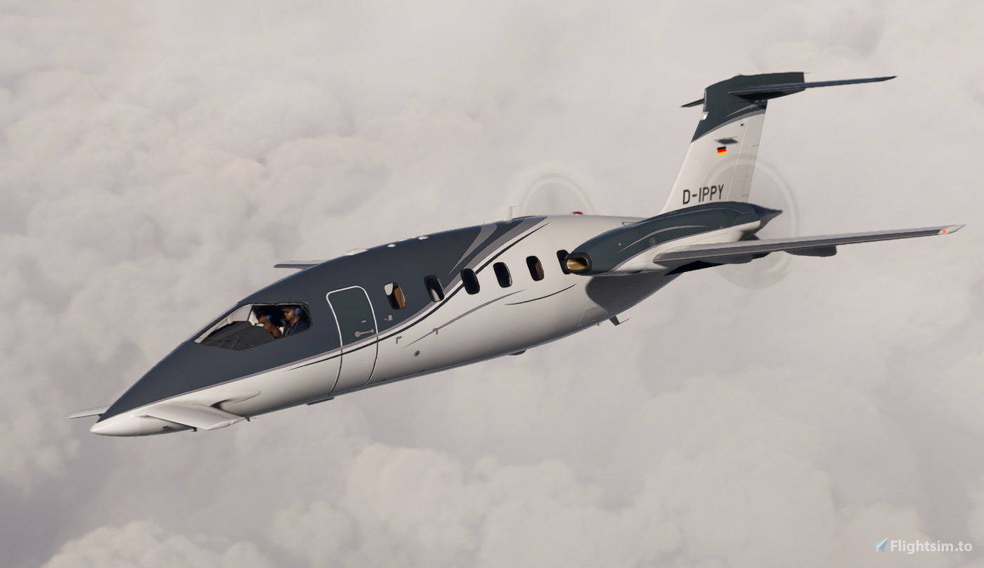 Piaggio P180 Avanti AirGo D-IPPY pour Microsoft Flight Simulator | MSFS