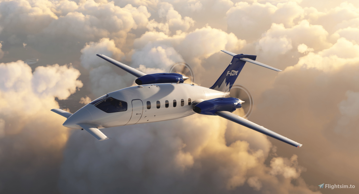 Piaggio P180 Avanti II | F-GZPE for Microsoft Flight Simulator | MSFS