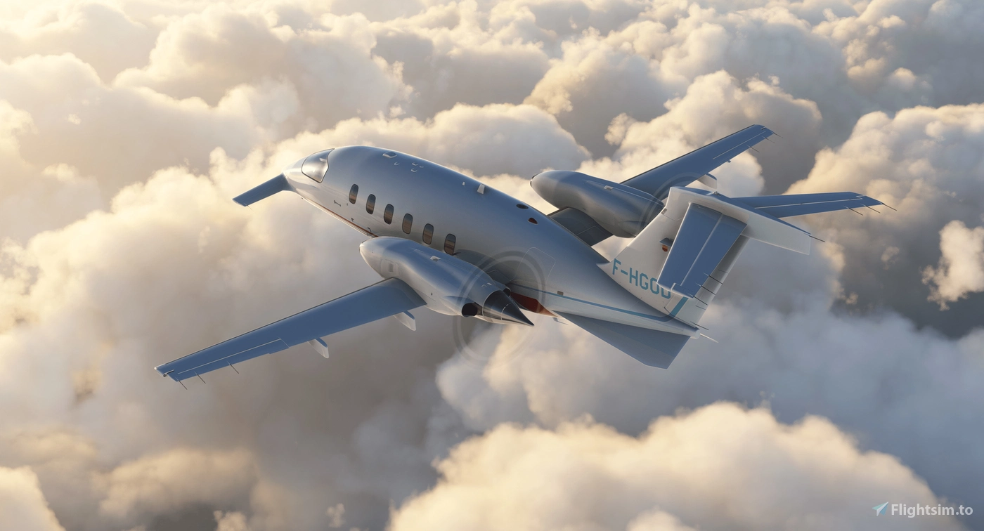 Piaggio P180 Avanti II | F-HGOD para Microsoft Flight Simulator | MSFS