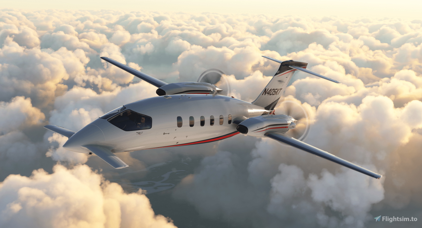 Piaggio P180 Avanti II | N405KT para Microsoft Flight Simulator | MSFS
