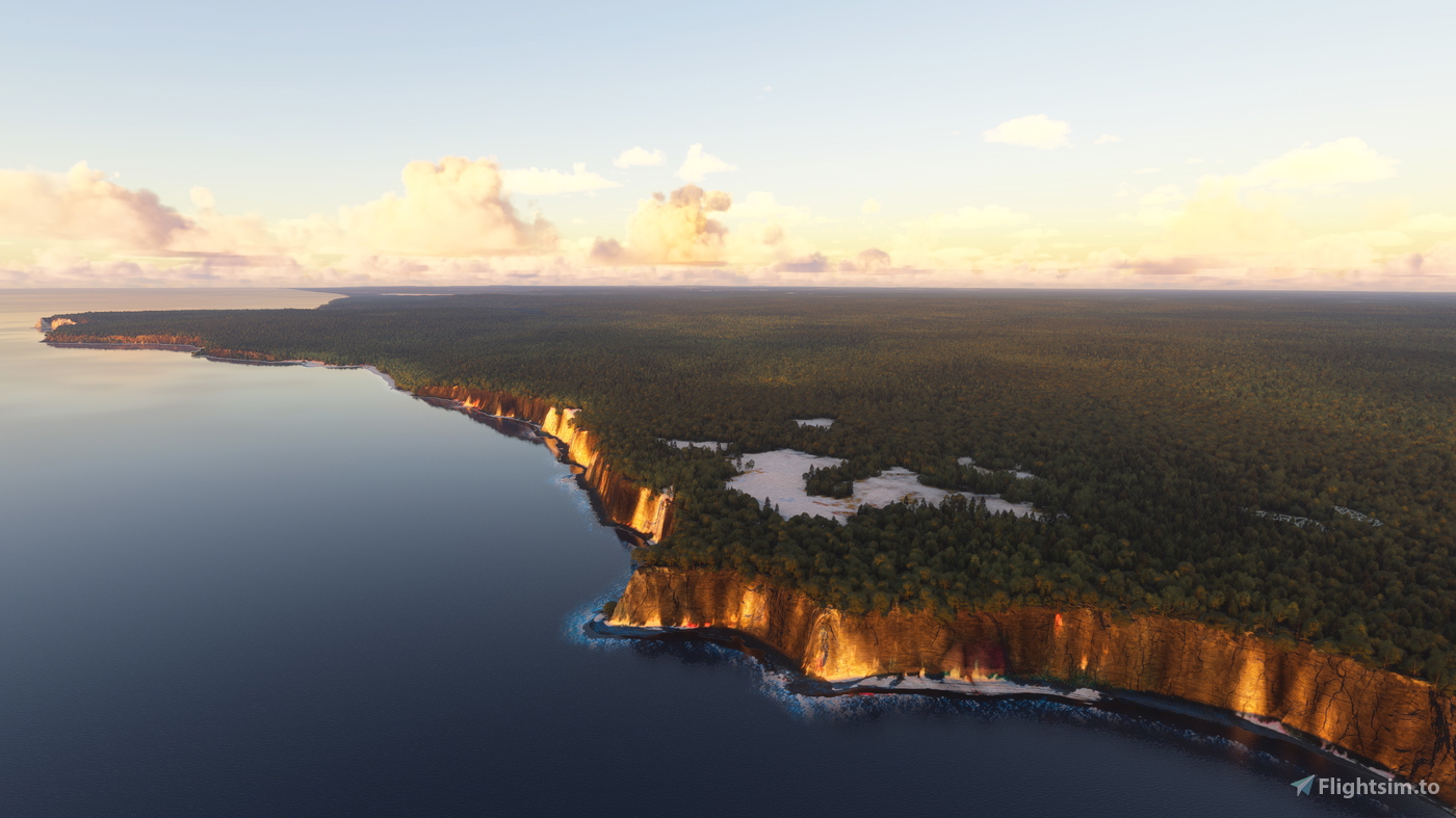 Pictured Rocks tree cleanup, POIs, and Miners Castle scenery for ...