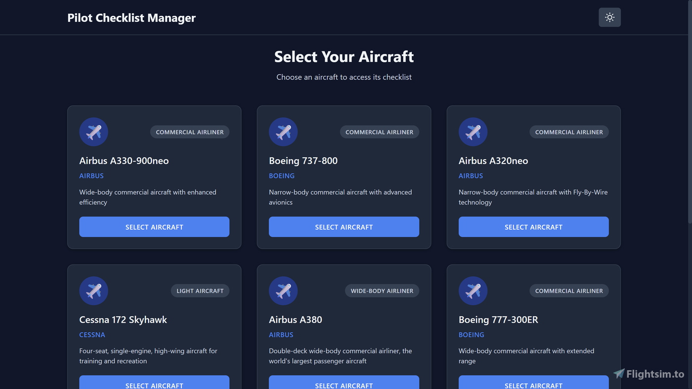 Pilot Checklist Manager for Microsoft Flight Simulator | MSFS