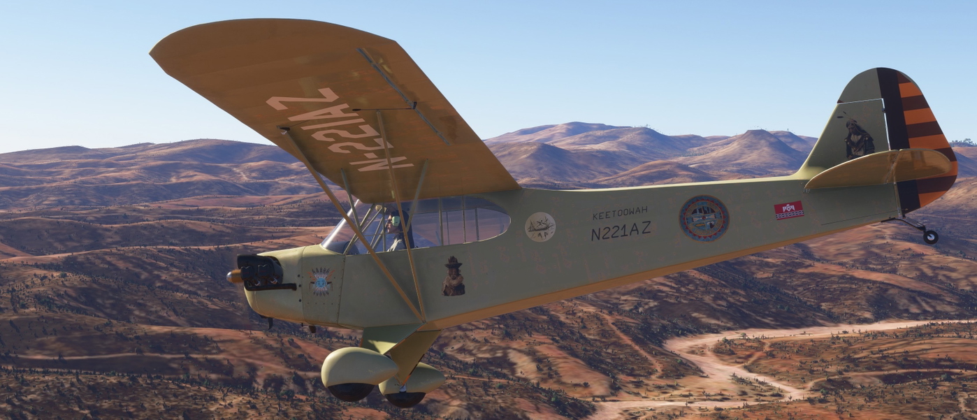Piper Cub J-3 "Keetoowah" N-221AZ for Microsoft Flight Simulator | MSFS