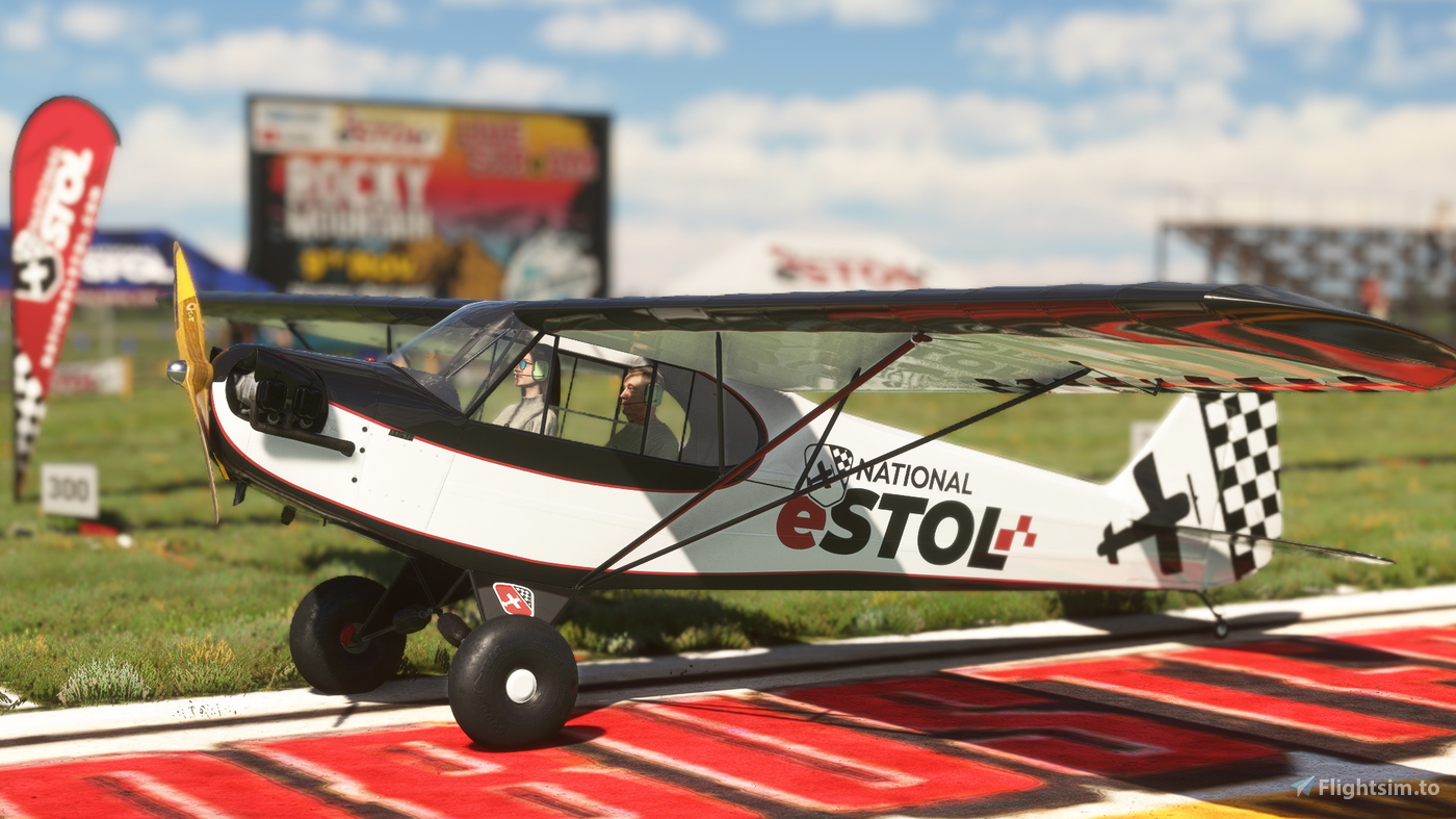 Piper J-3 Cub eSTOL livery package for Microsoft Flight Simulator | MSFS