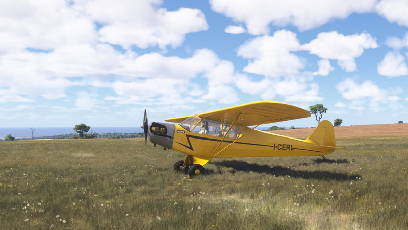 Piper J-3 Cub I-CERL for Microsoft Flight Simulator | MSFS
