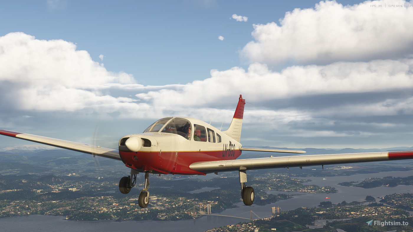Piper PA 28 Warrior II LN-BGQ 2020 for Microsoft Flight Simulator | MSFS
