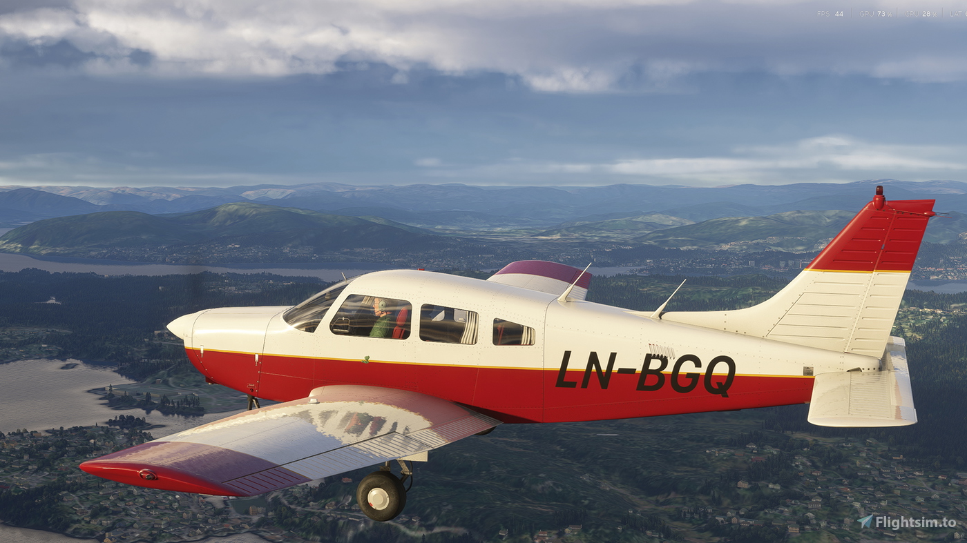 Piper PA 28 Warrior II LN-BGQ 2020 for Microsoft Flight Simulator | MSFS