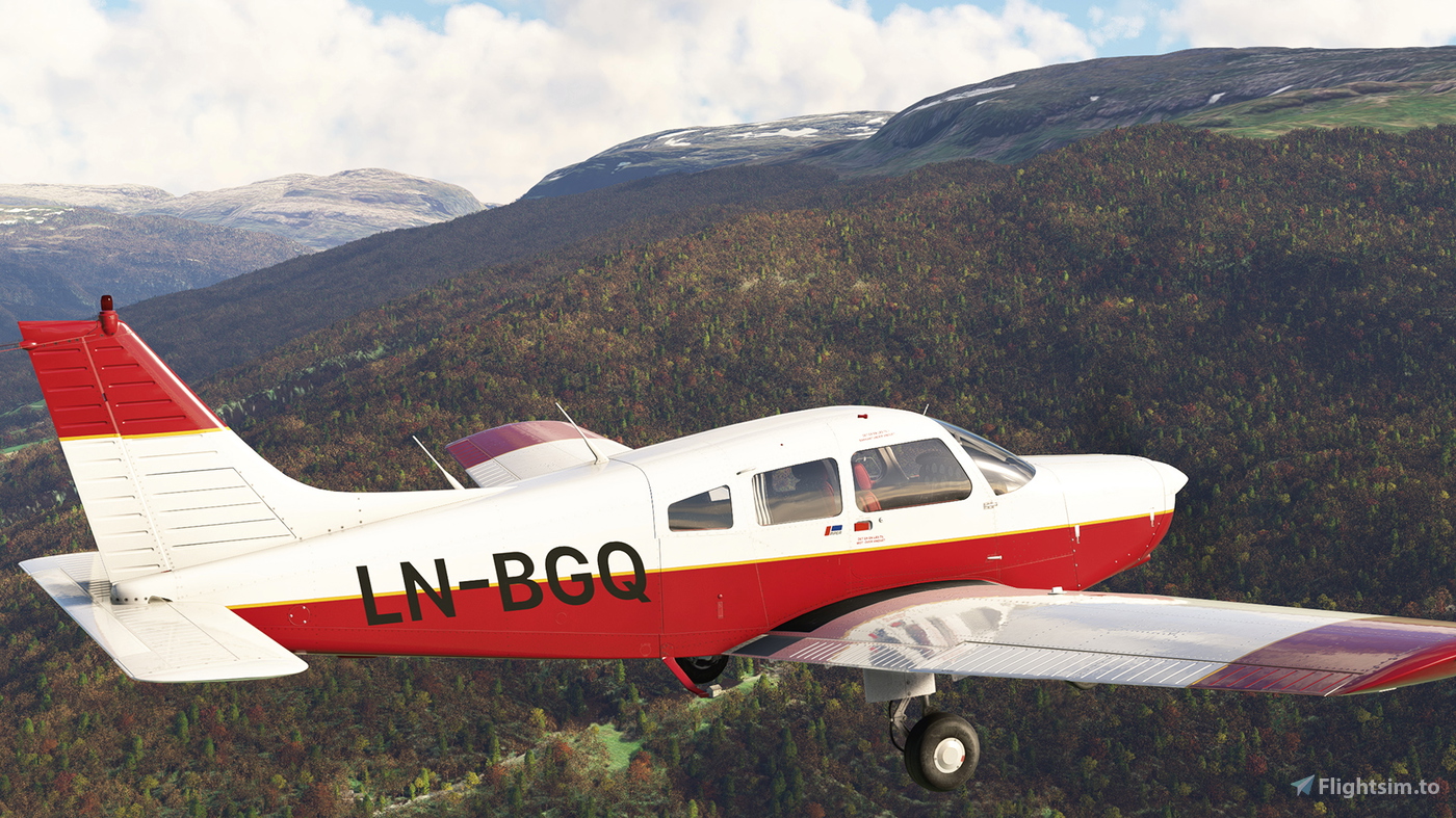 Piper PA 28 Warrior II LN-BGQ 2020 for Microsoft Flight Simulator | MSFS