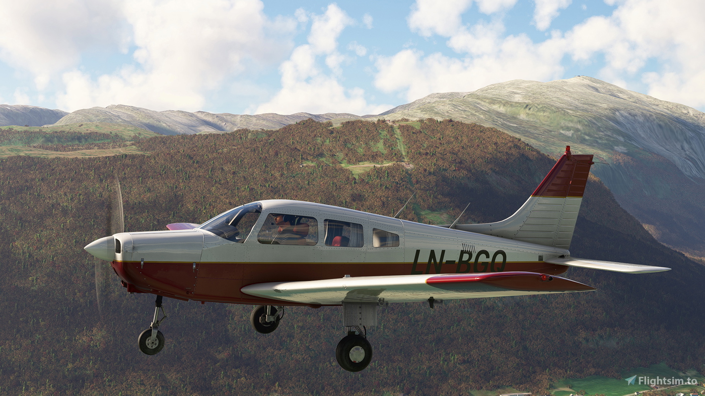 Piper PA 28 Warrior II LN-BGQ 2020 for Microsoft Flight Simulator | MSFS