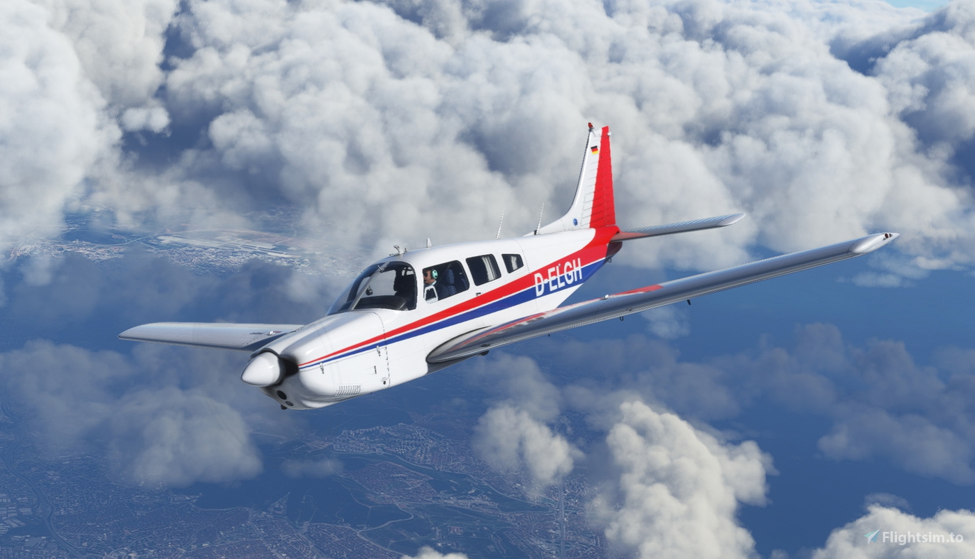 Piper PA-28R Arrow III D-ELGH for Microsoft Flight Simulator | MSFS