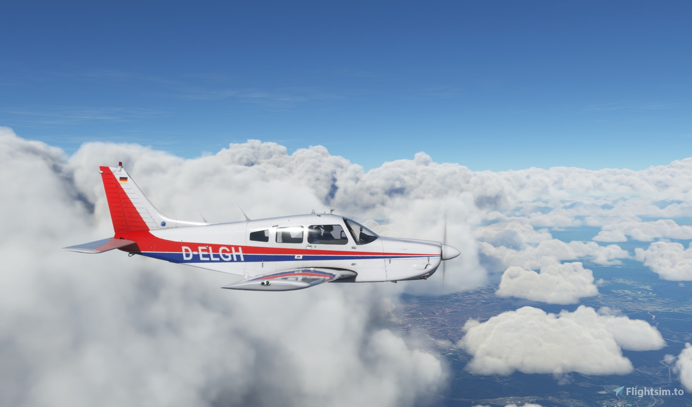 Piper PA-28R Arrow III D-ELGH for Microsoft Flight Simulator | MSFS